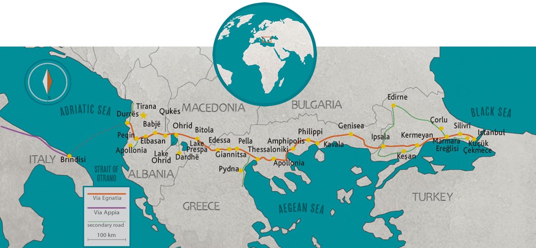 Via Egnatia, La grande arteria transeuropea numero 8